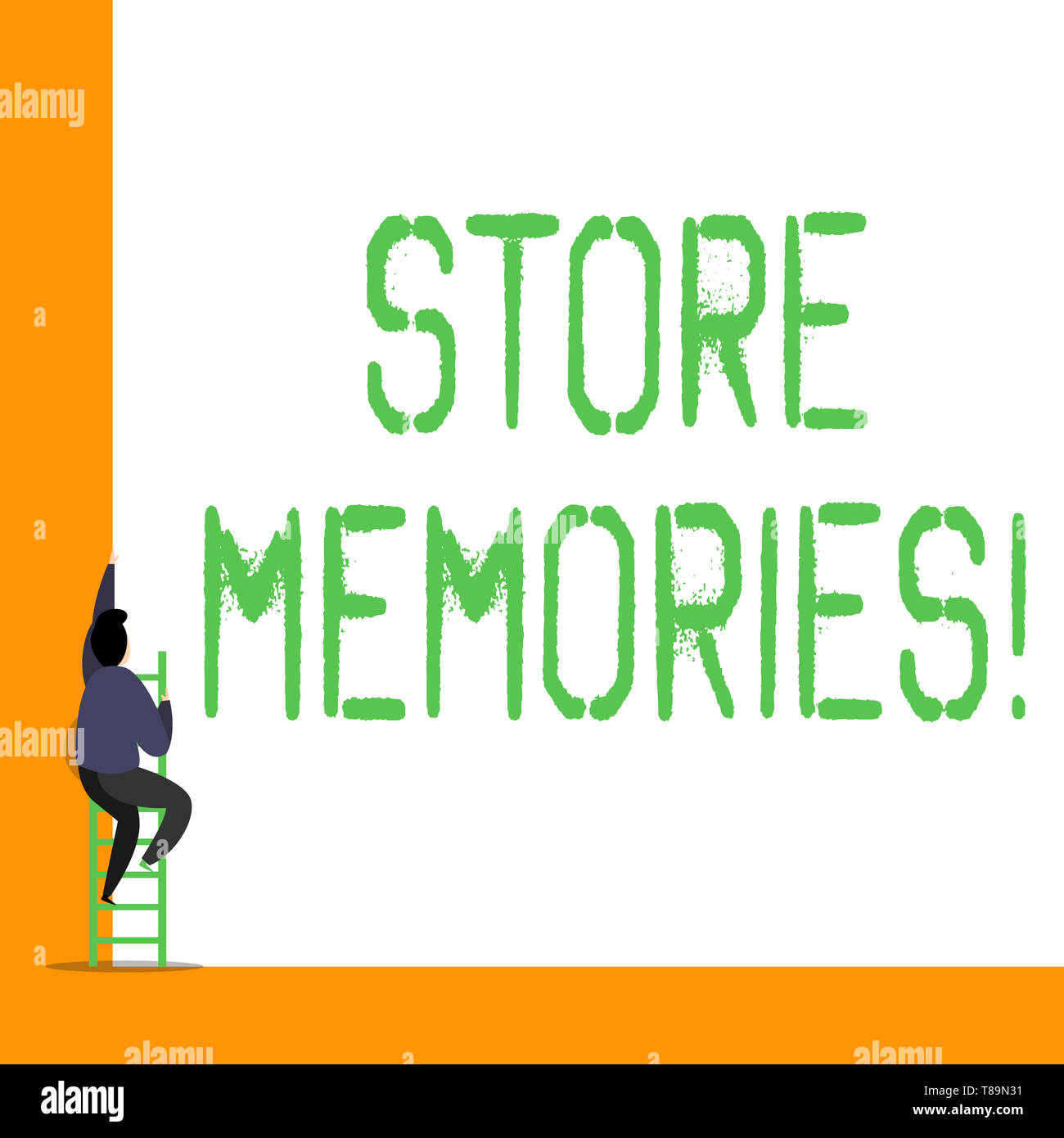 Word writing text Store Memories. Business photo showcasing the ability ...