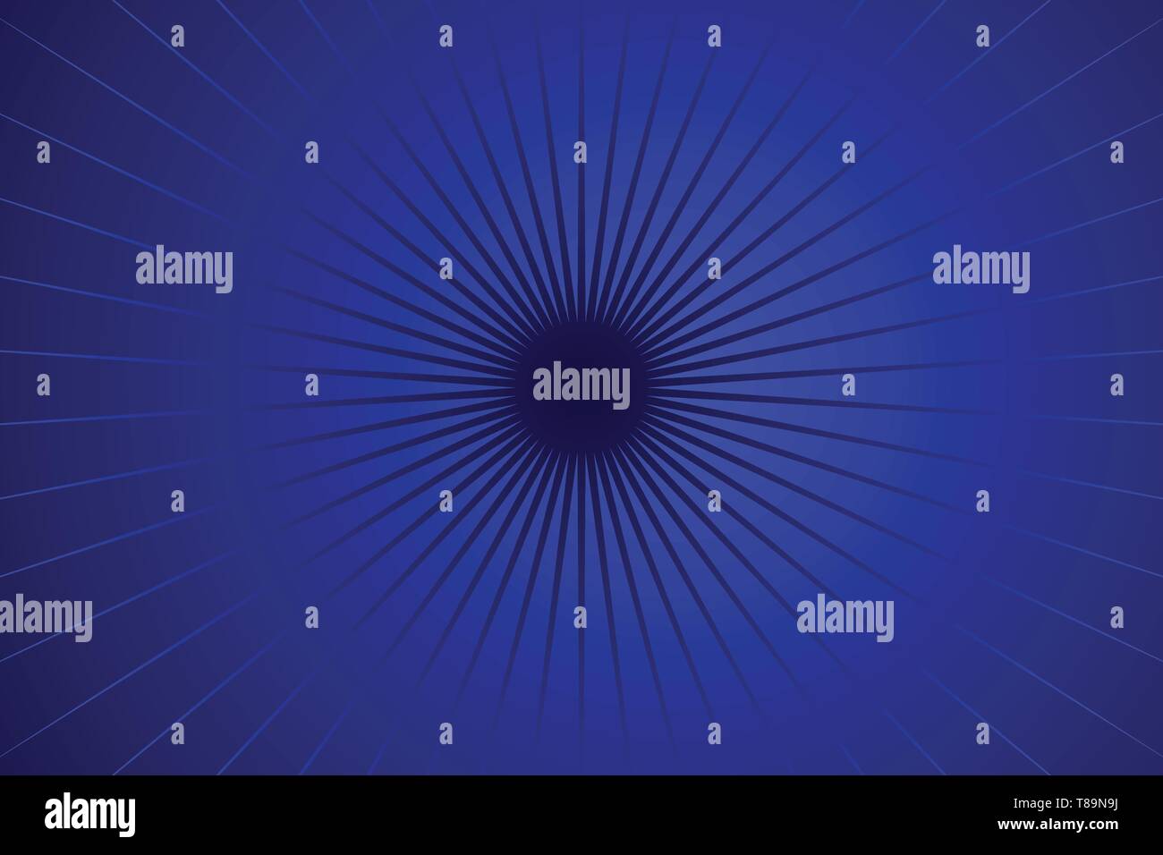 Sunburst Beam Explosion Radial Lines Spokes Shaded Center Geometric ...