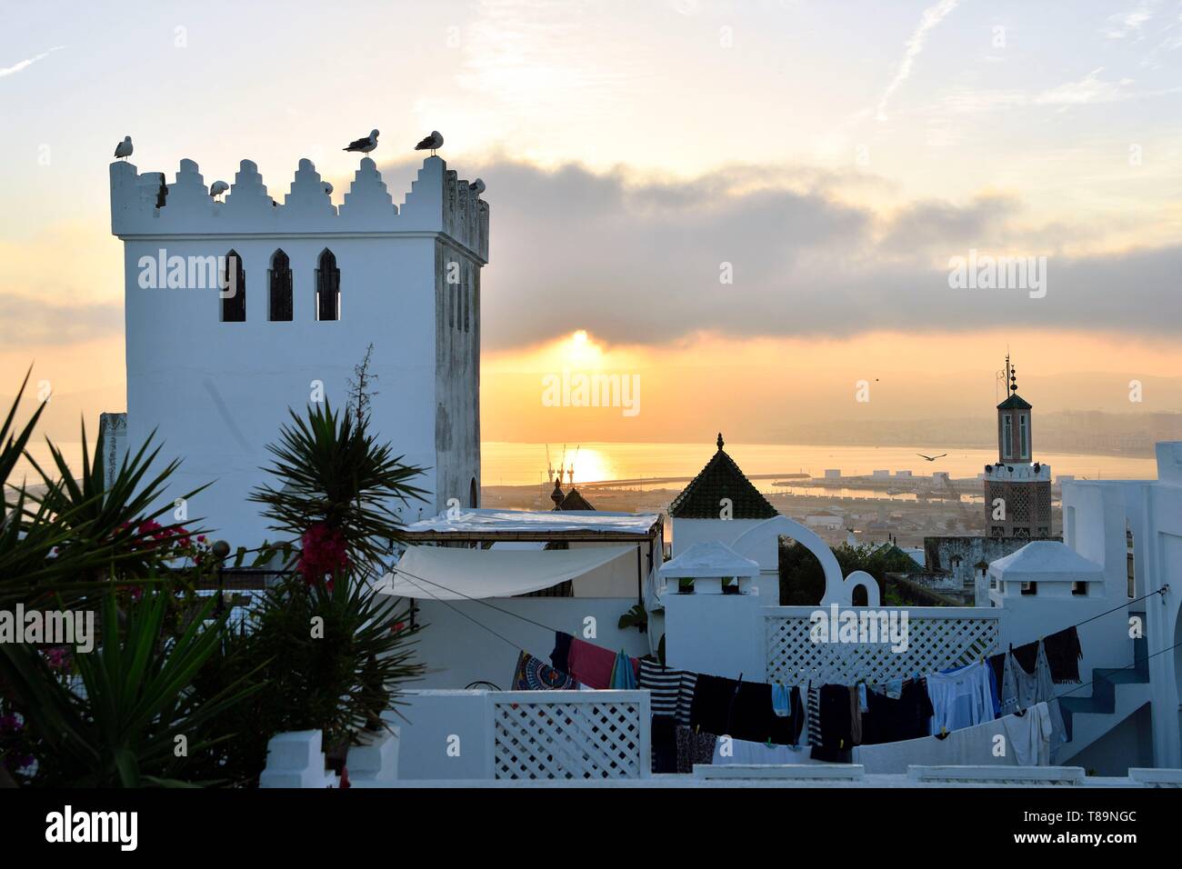 Morocco, Tangier Tetouan region, Tangier, Kasbah, Medina, old city and ...