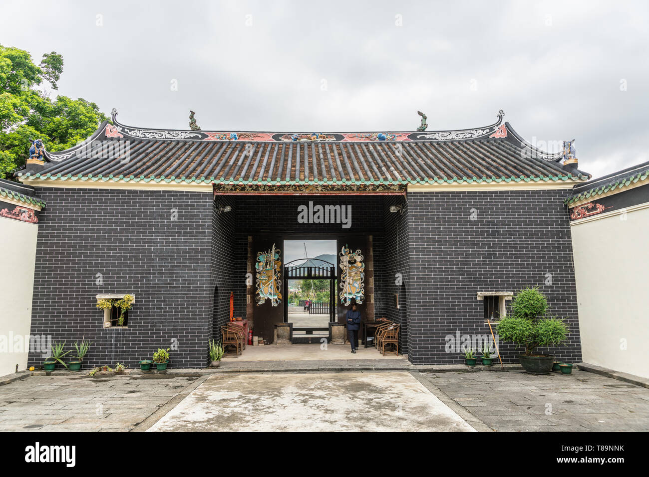 Hong Kong, China - March 8, 2019: New Territory. Tang Family Ancestral ...
