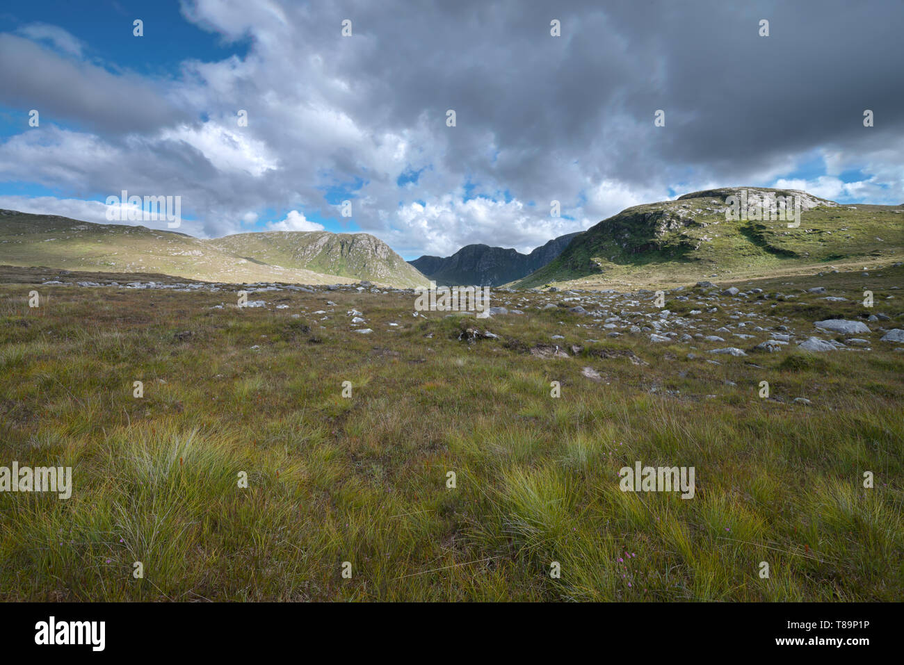 The Poisoned Glen, at the foot of Mount Errigal in Dunlewey, Donegal ...