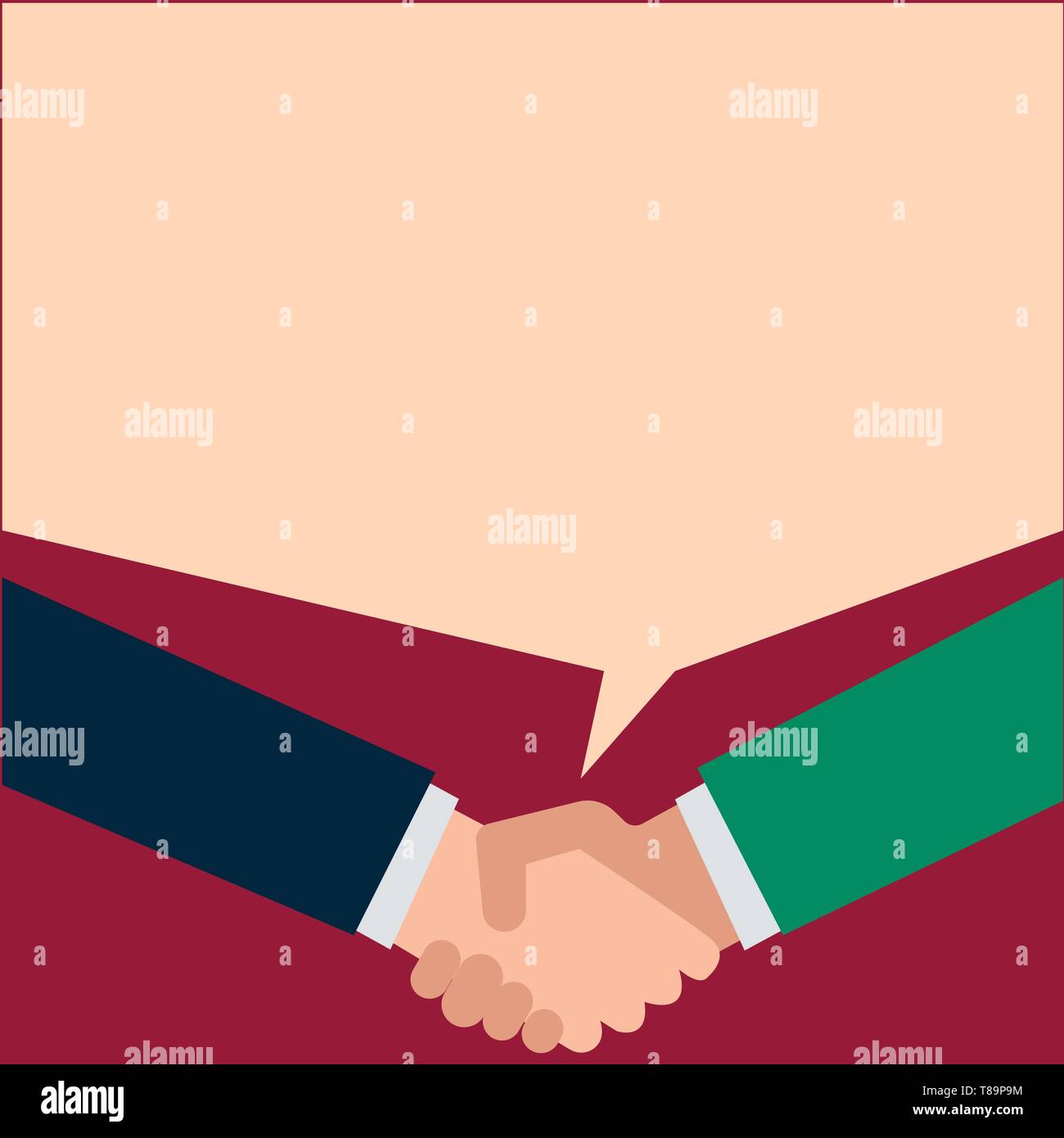 Greet people shaking Stock Vector Images - Alamy