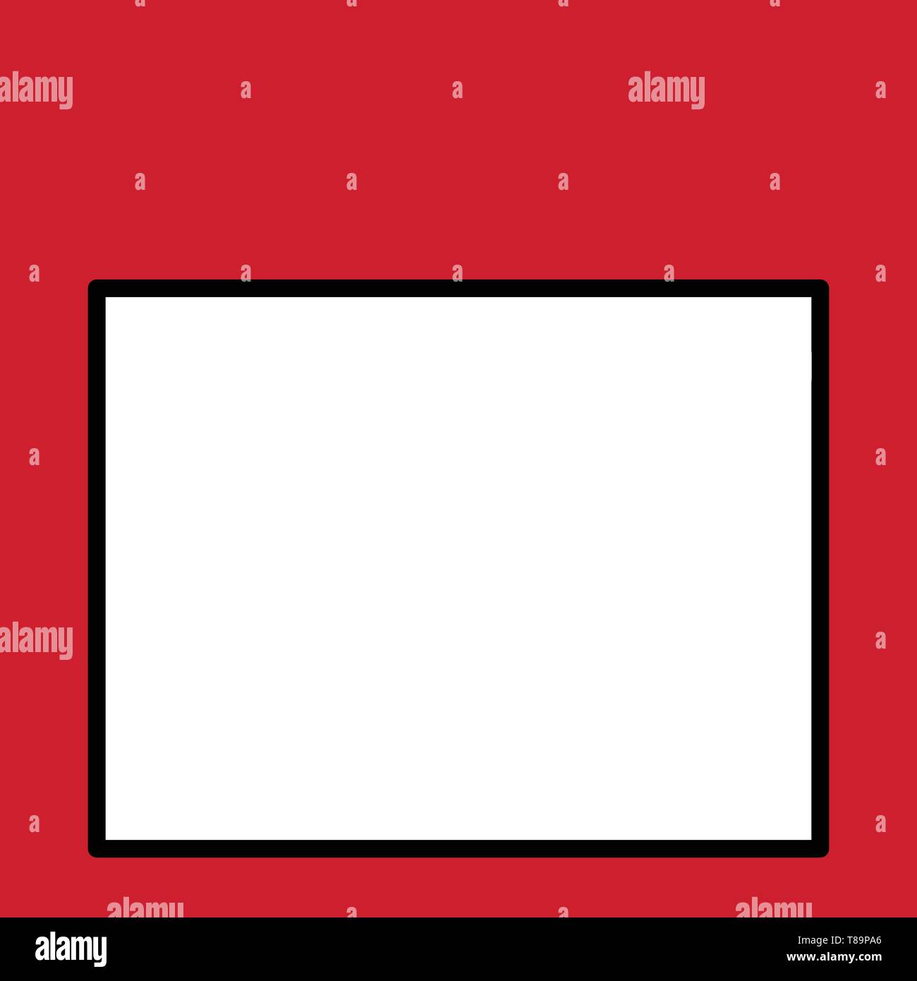 Square Outline Text