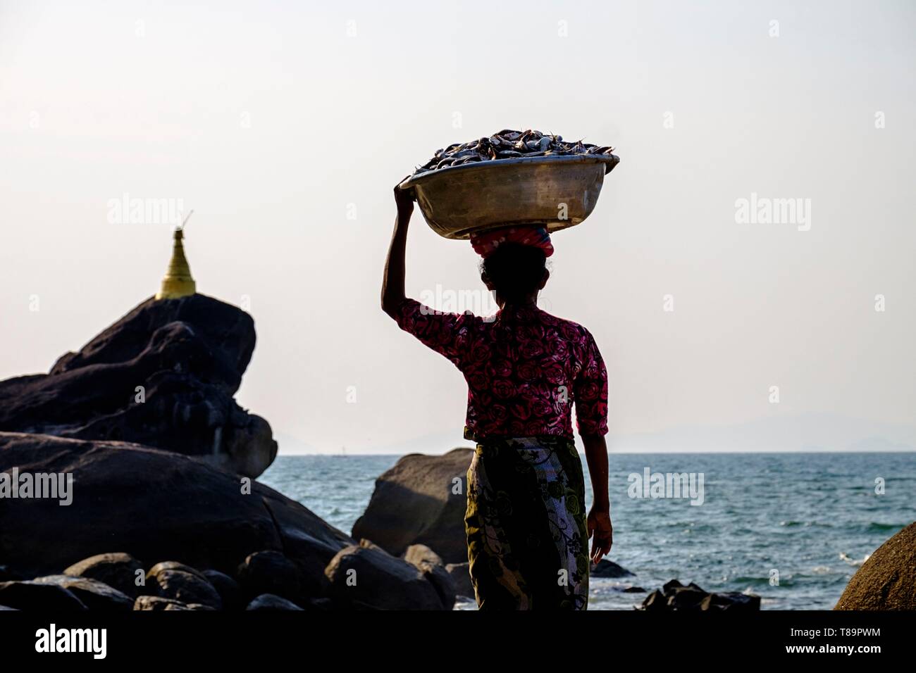 Myanmar, Burma, Tanintharyi region, Dawei or Tavoy, San Maria beach ...