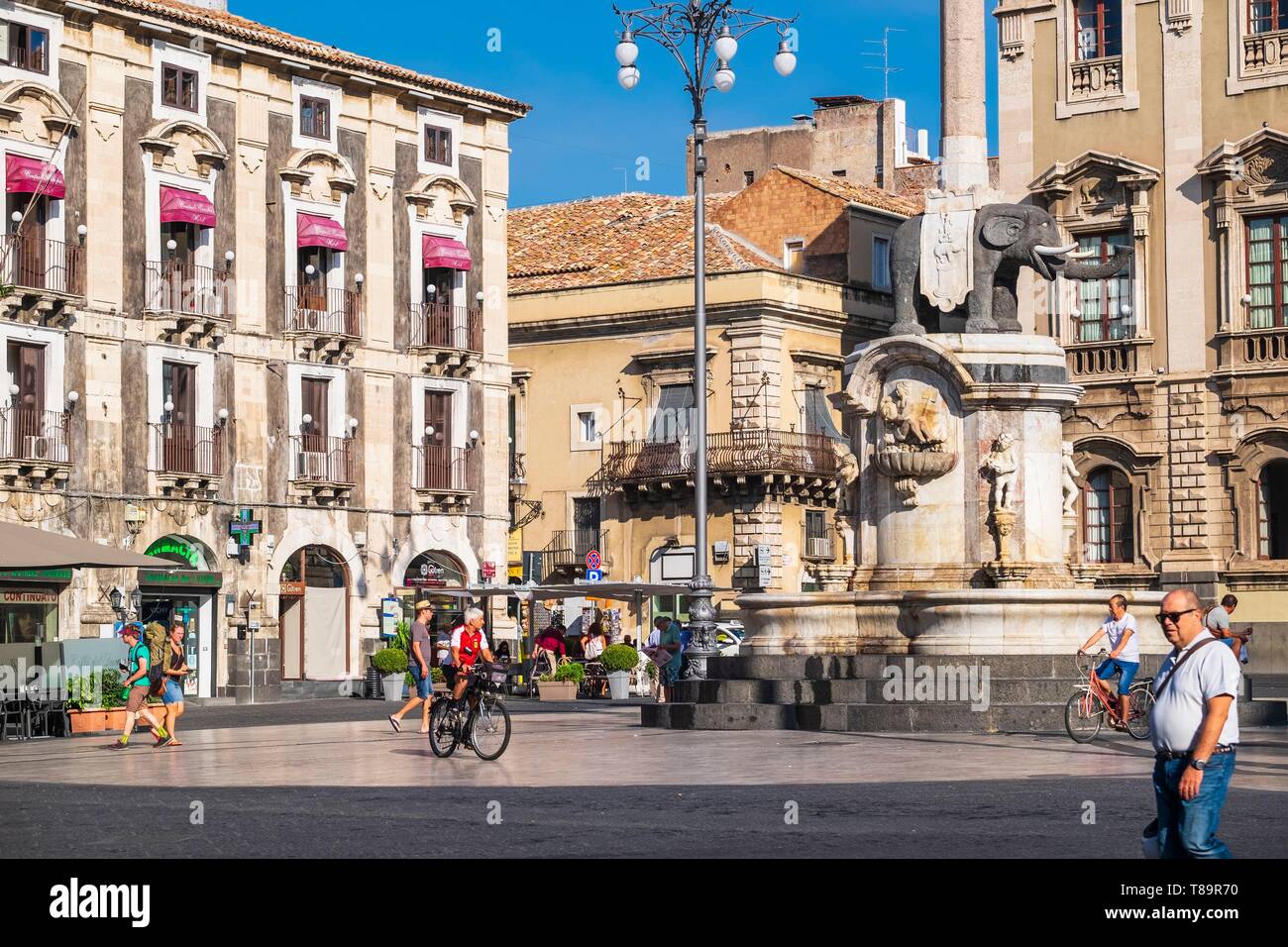 Italy, Sicily, Catania, Baroque city listed as UNESCO World Heritage ...
