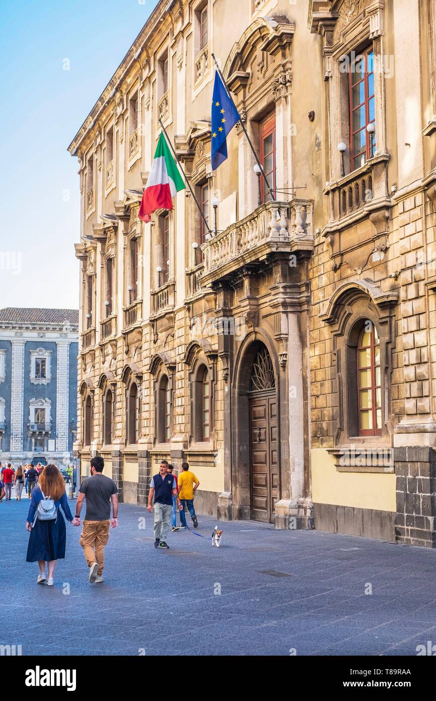 Italy, Sicily, Catania, Baroque city listed as UNESCO World Heritage ...