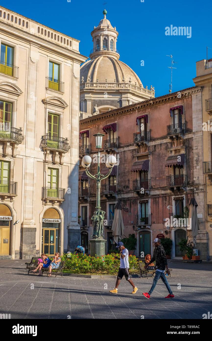 Italy, Sicily, Catania, Baroque city listed as UNESCO World Heritage ...