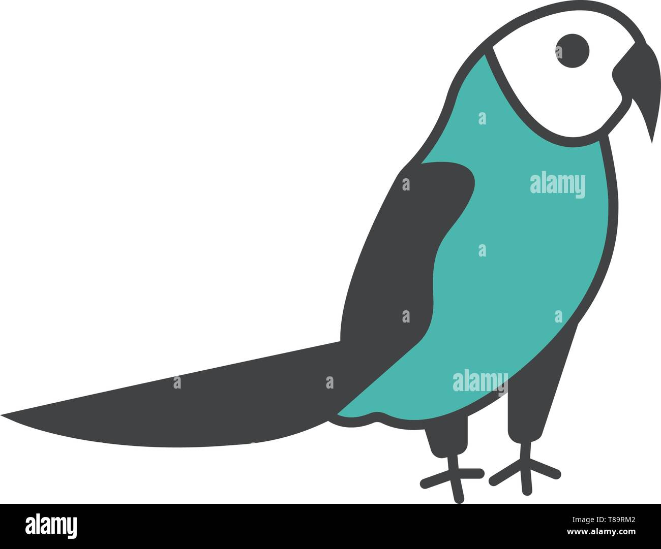 Parrot bird- vector sign symbol illustration Stock Vector Image & Art ...