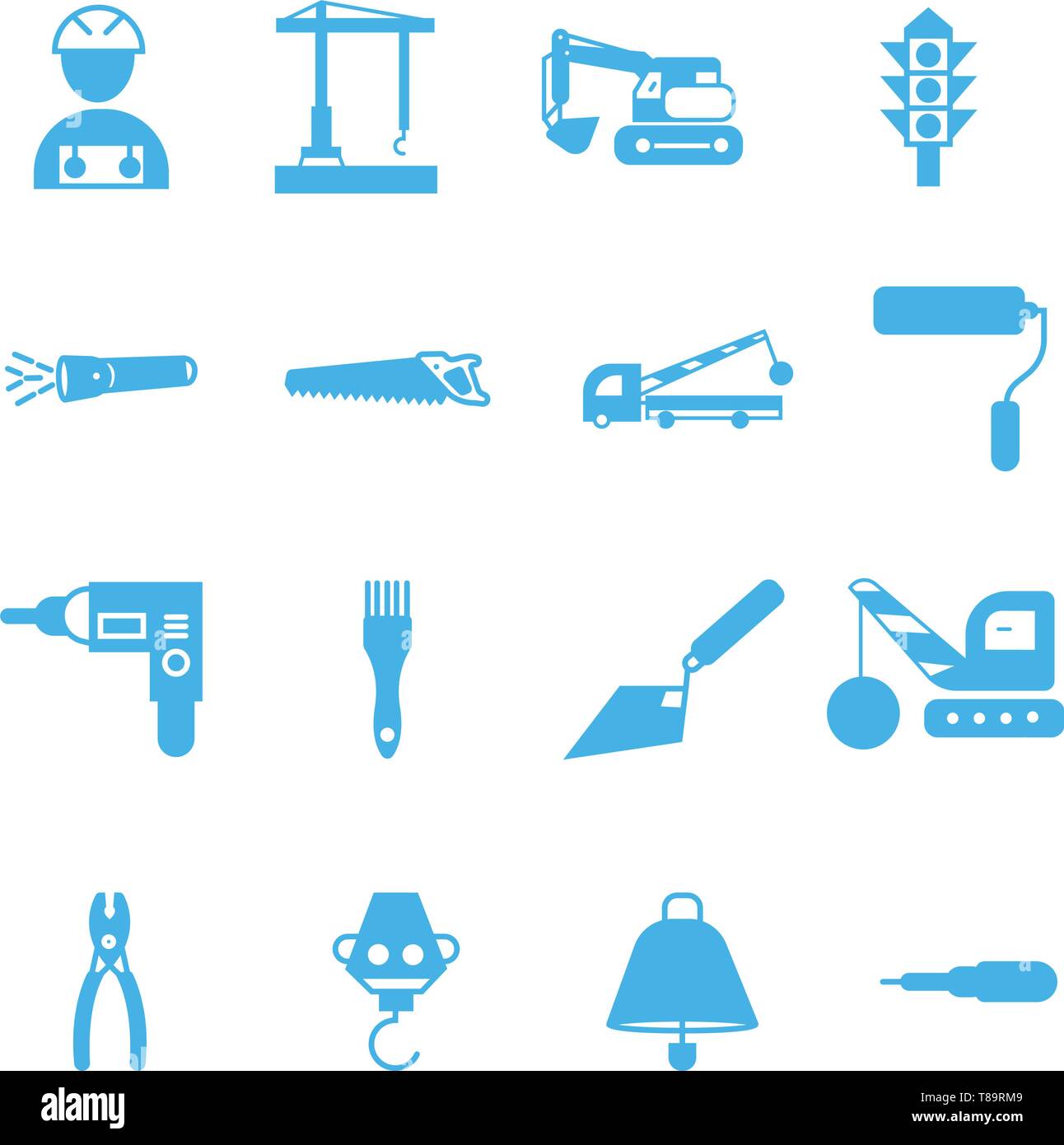 construction sing symbol- vector icon set Stock Vector Image & Art - Alamy