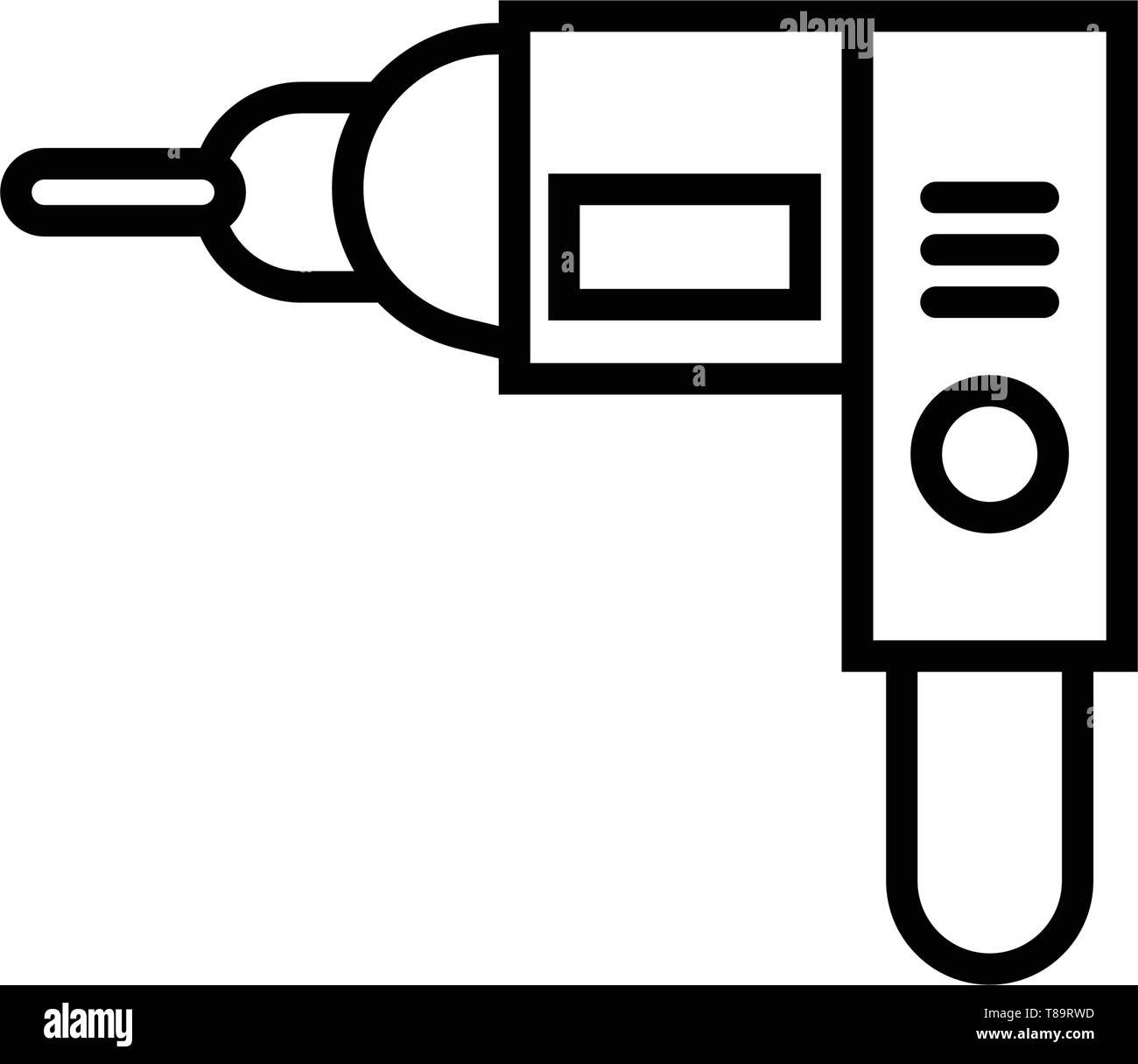 Drill machine icon- vector sing symbol Stock Vector Image & Art - Alamy
