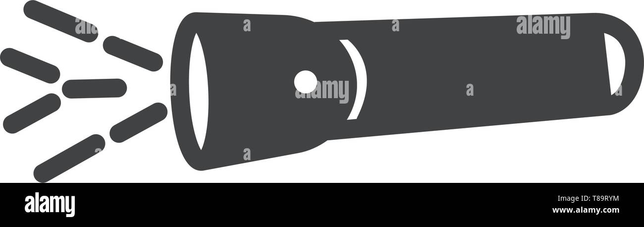 Flashlight icon- vector sign symbol Stock Vector Image & Art - Alamy