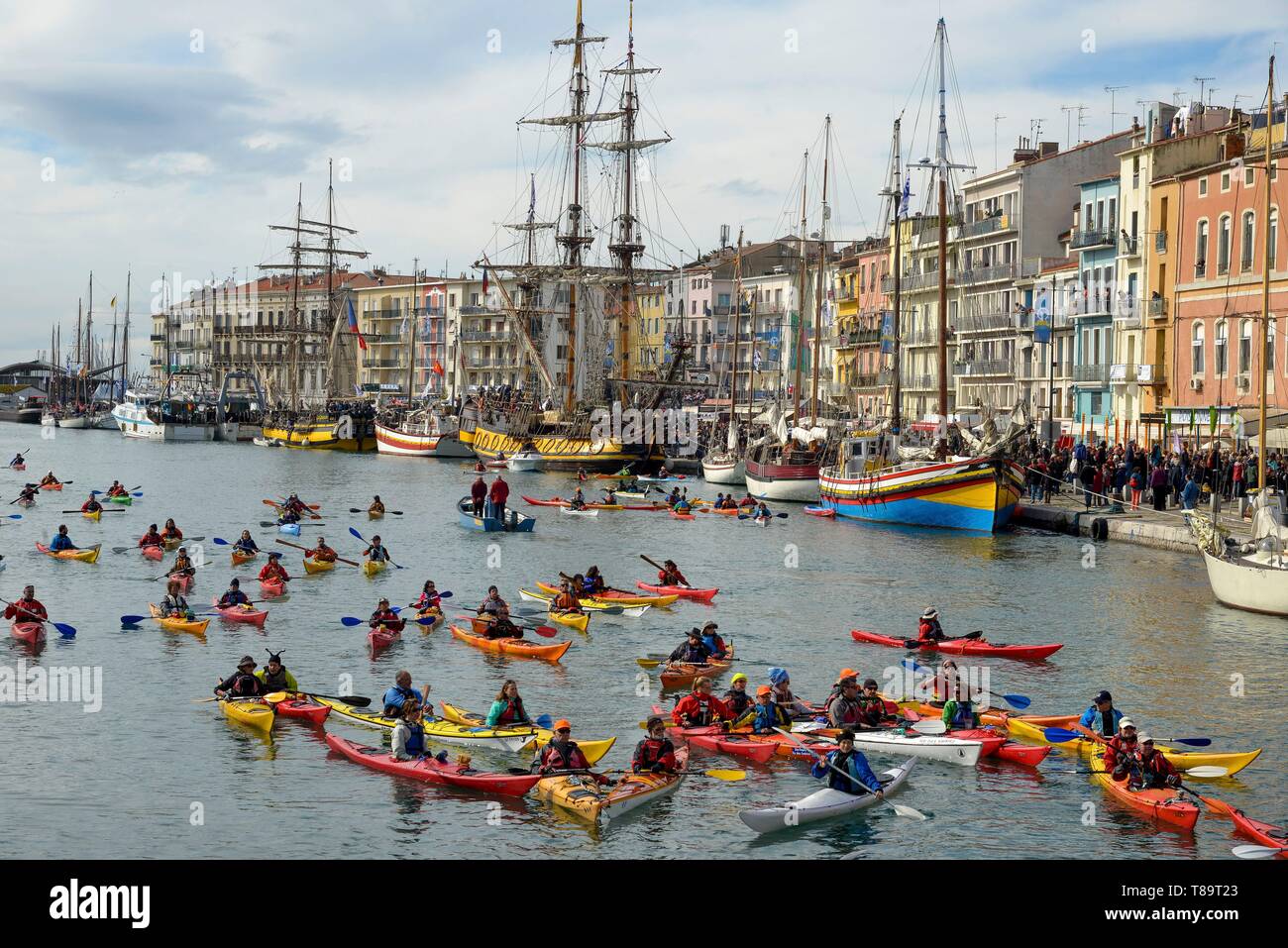 France, Herault, Sete, Escale a Sete festival, party of the maritime ...