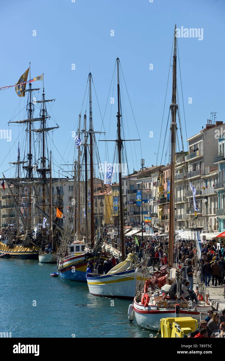 France, Herault, Sete, General Durand Quay, Escale a Sete festival ...