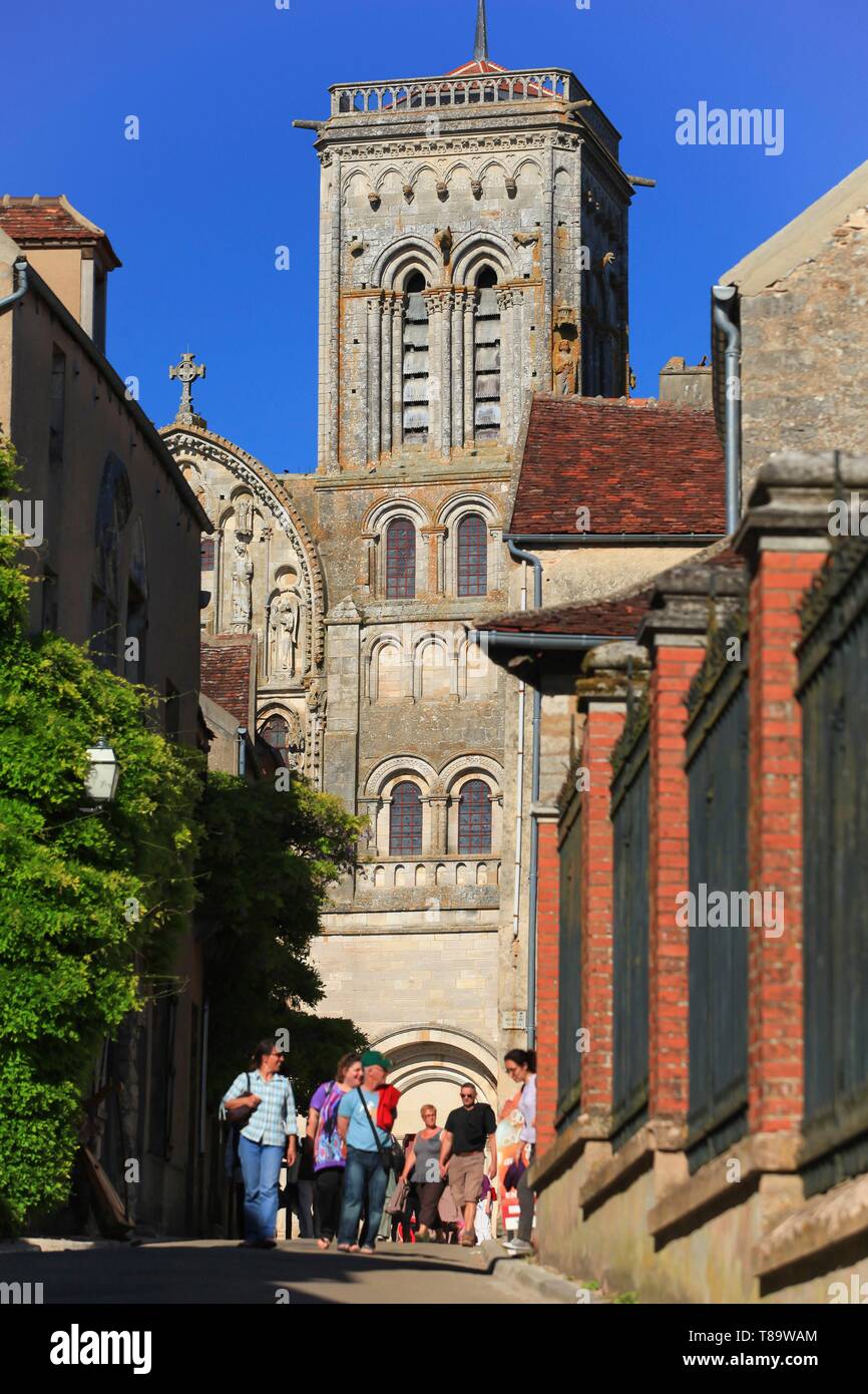 France, Yonne, Vezelay, Regional Natural Park of Morvan, facade of the ...