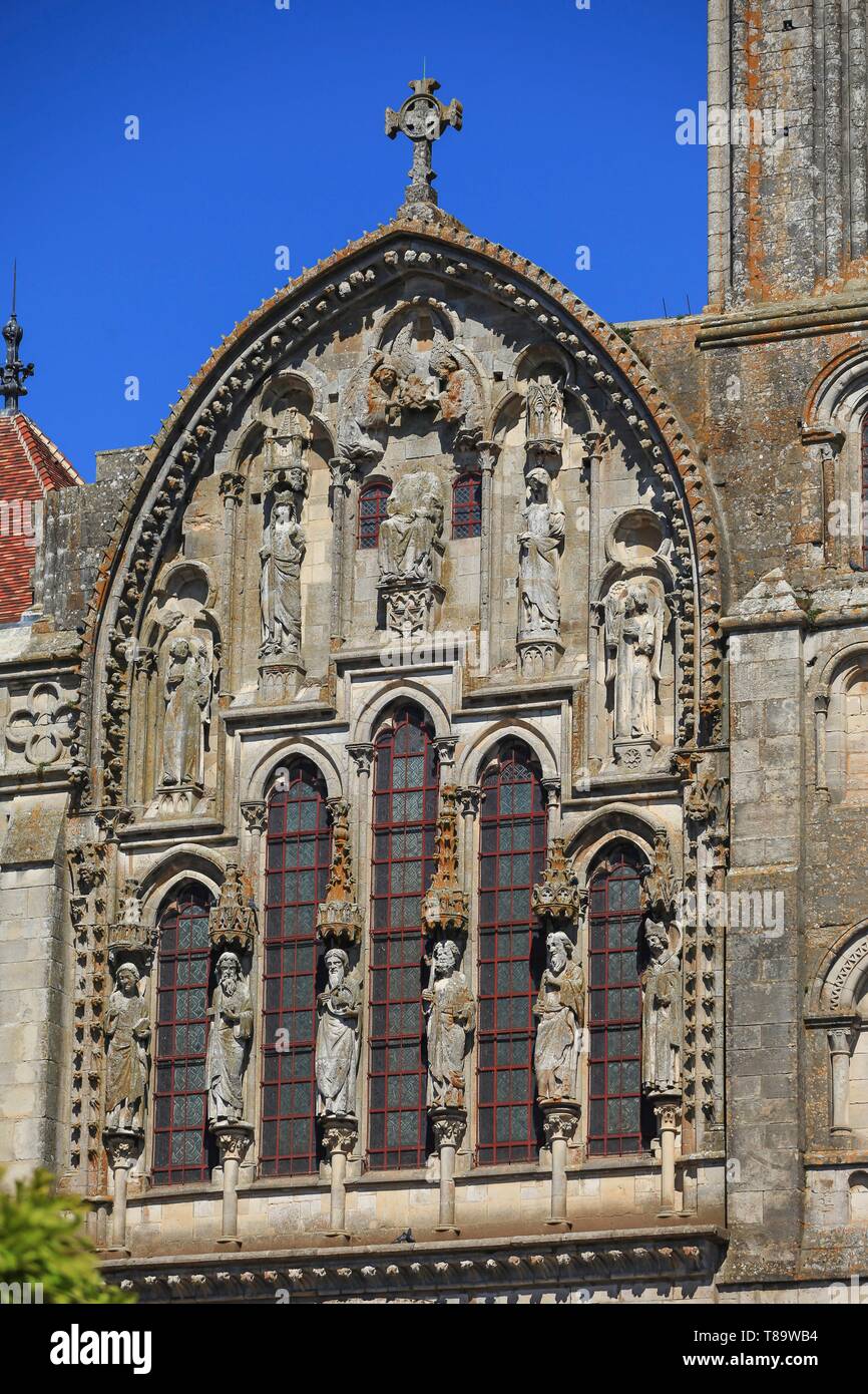 France, Yonne, Vezelay, Regional Natural Park of Morvan, facade of the ...