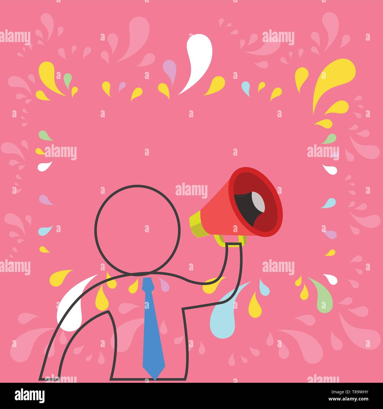 Giving voice Stock Vector Images - Alamy