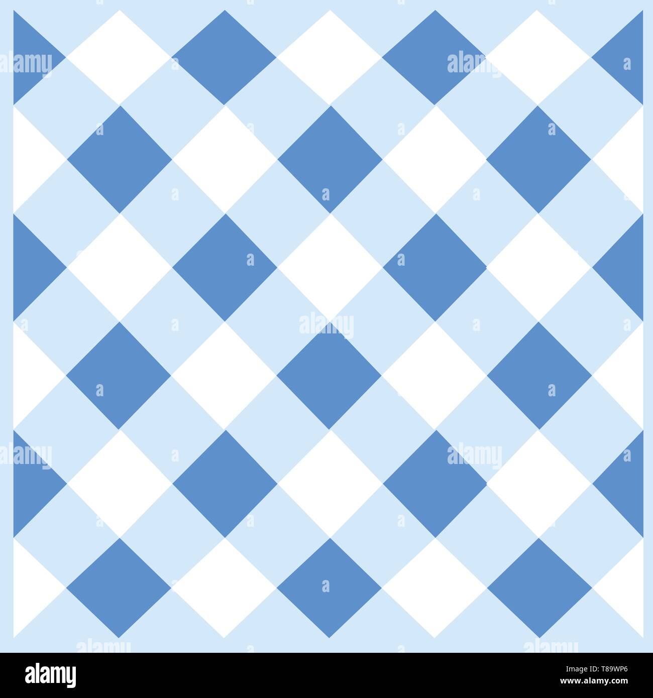 Diagonal White and Blue Grid Cell in Straight Line Intertwined Pattern ...