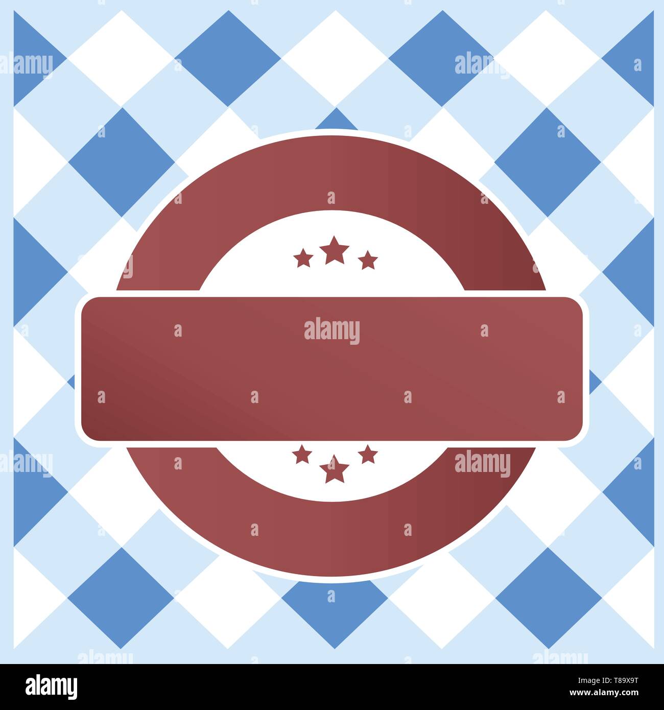 Colored Round Shape Label Badge Stars Blank Rectangular Text Box Award ...