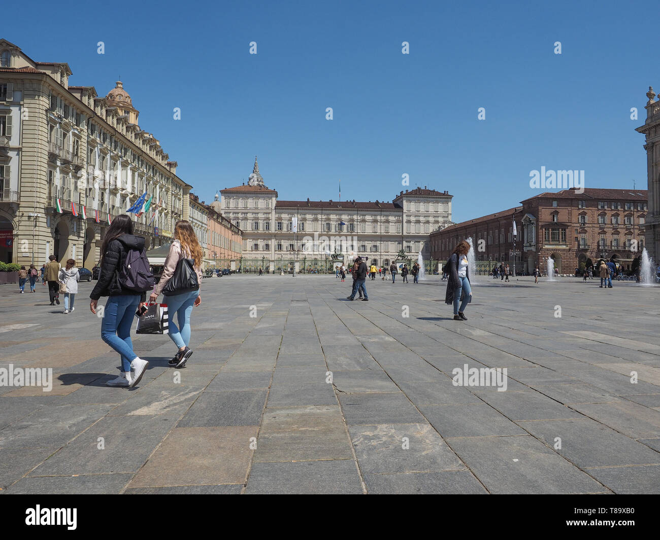 TURIN, ITALY - CIRCA MAY 2019: Palazzo Reale (meaning Royal Palace ...
