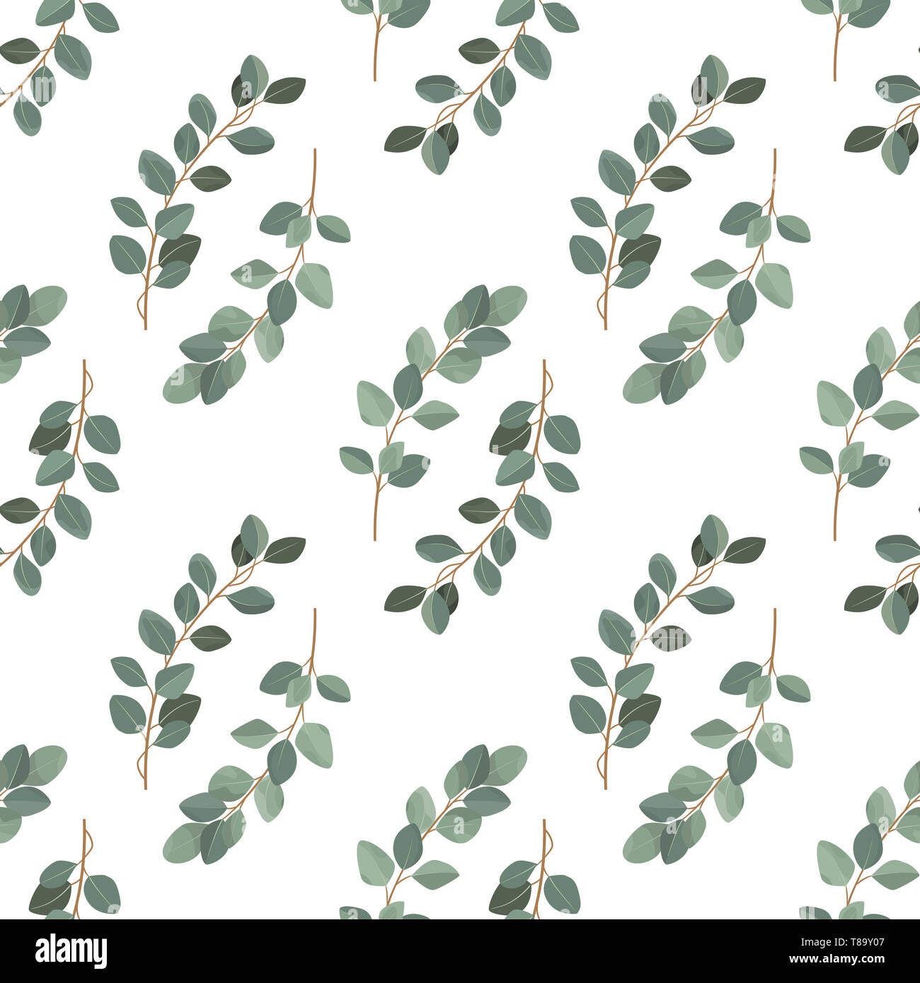 Seamless leaves pattern. Design for banner, poster, card, cover ...