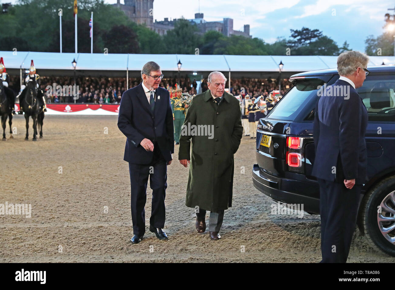 The Duke of Edinburgh arrives for the Pageant at the Royal Windsor ...