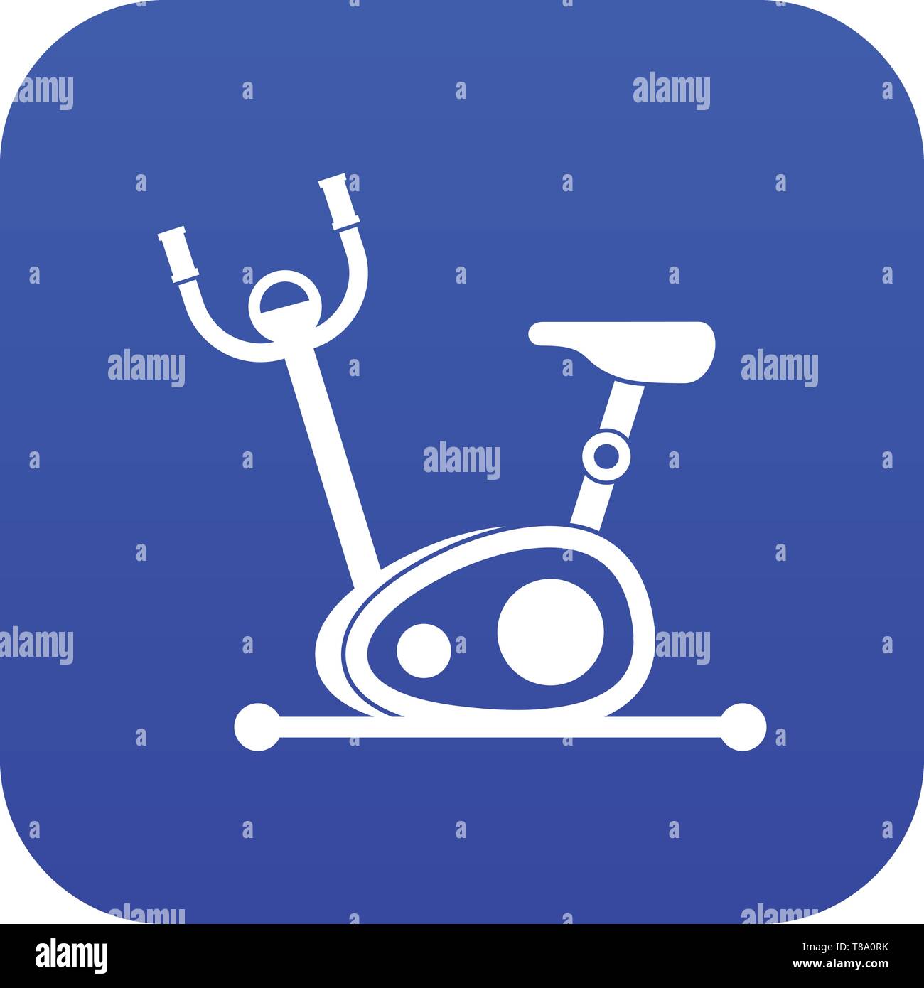 Exercise bike icon digital blue Stock Vector Image & Art - Alamy