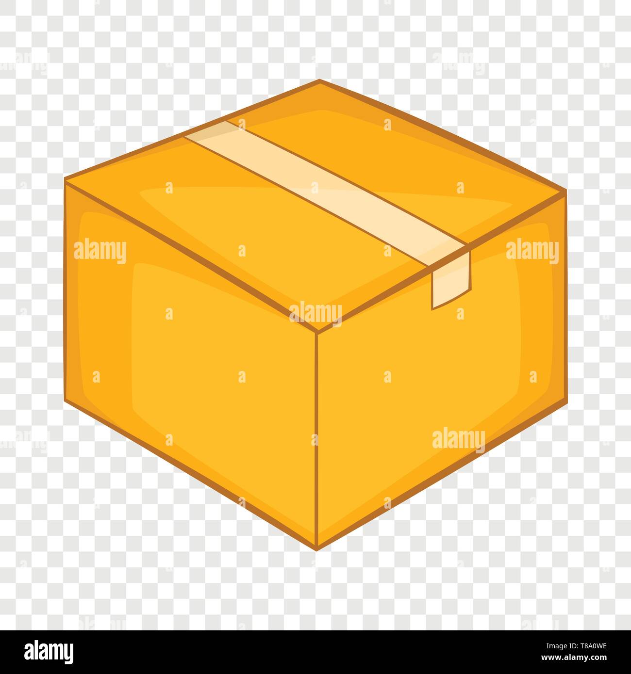 Cardboard box icon, cartoon style Stock Vector Image & Art - Alamy