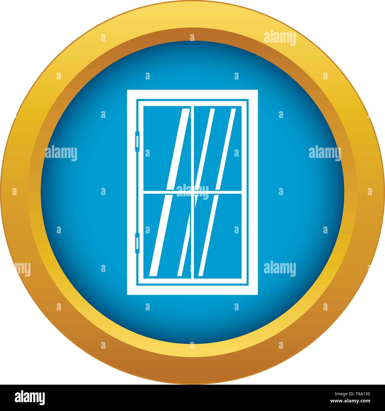 Closed window icon blue vector isolated Stock Vector Image & Art - Alamy