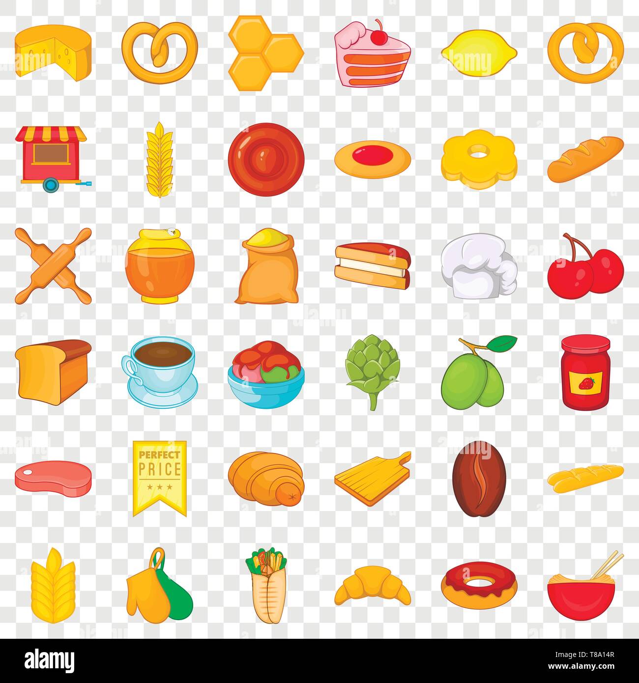 Culinary icons set, cartoon style Stock Vector Image & Art - Alamy