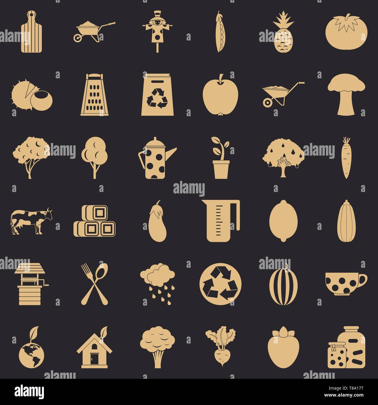 Recycling icons set, simple style Stock Vector Image & Art - Alamy