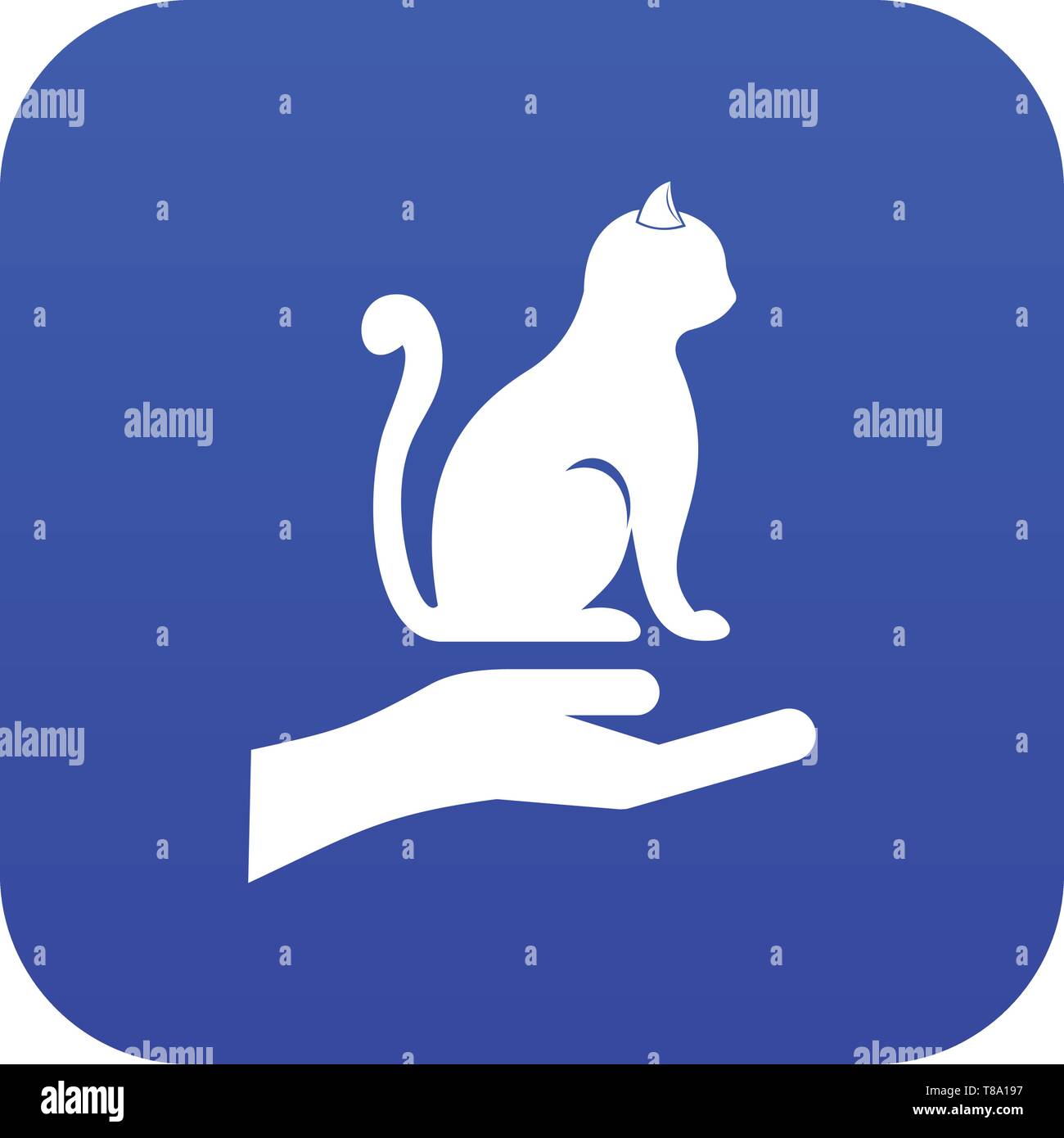 Hand holding digital quality Stock Vector Images - Alamy