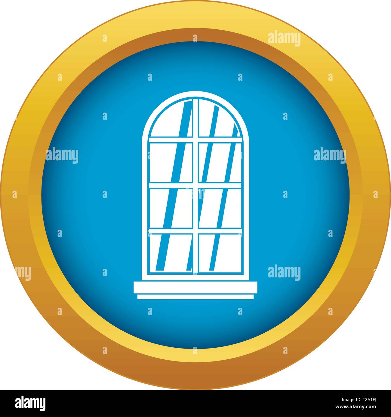 White window frame icon blue vector isolated Stock Vector Image & Art ...