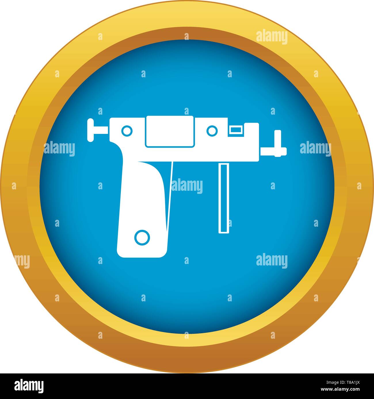 Piercing gun icon simple hi-res stock photography and images - Alamy