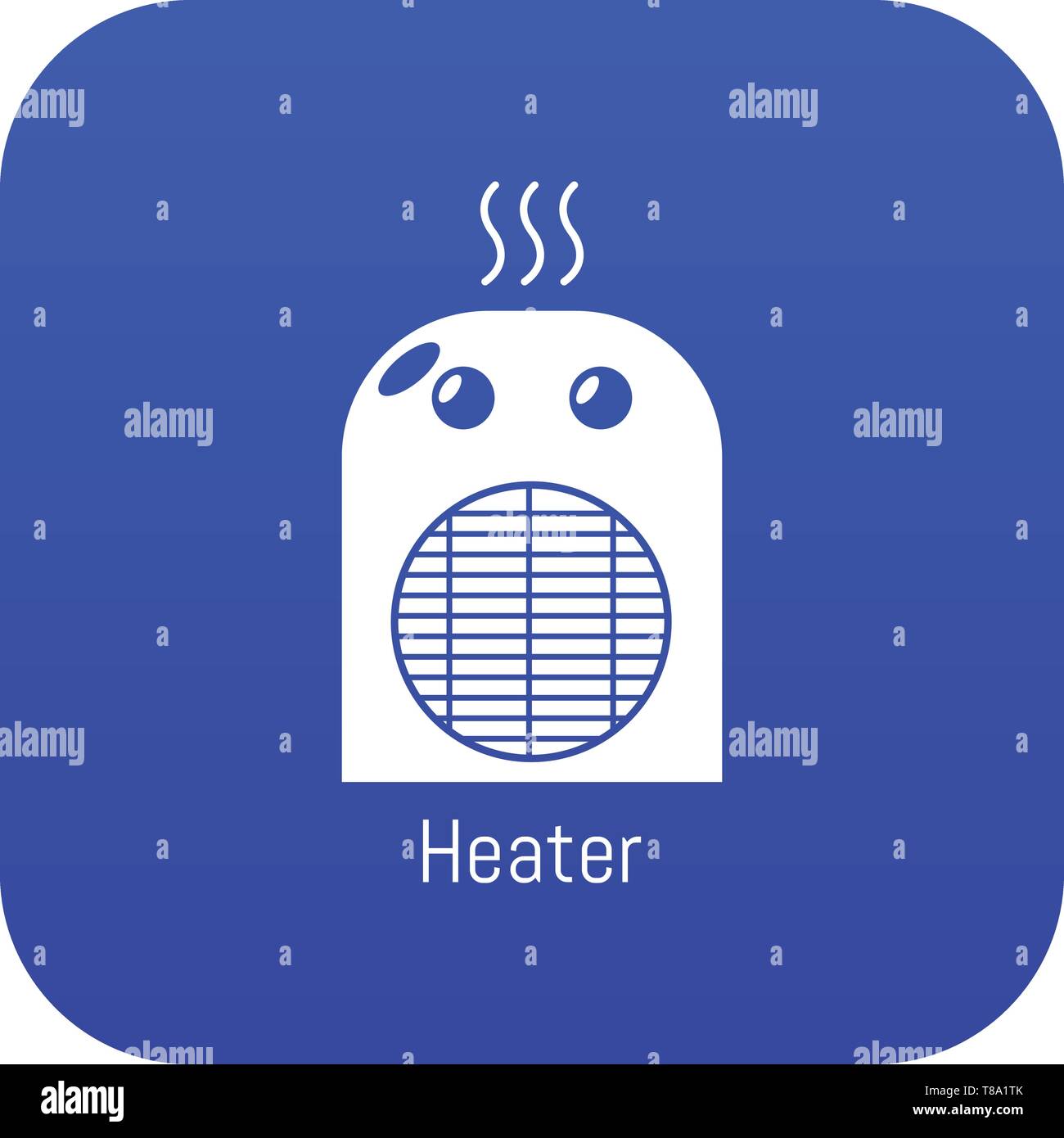 Heater icon blue vector Stock Vector Image & Art - Alamy
