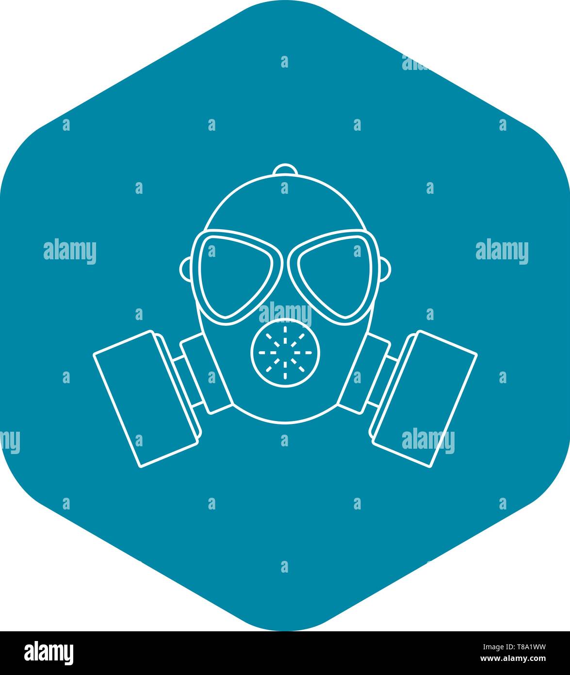 Respirator icon, outline style Stock Vector Image & Art - Alamy