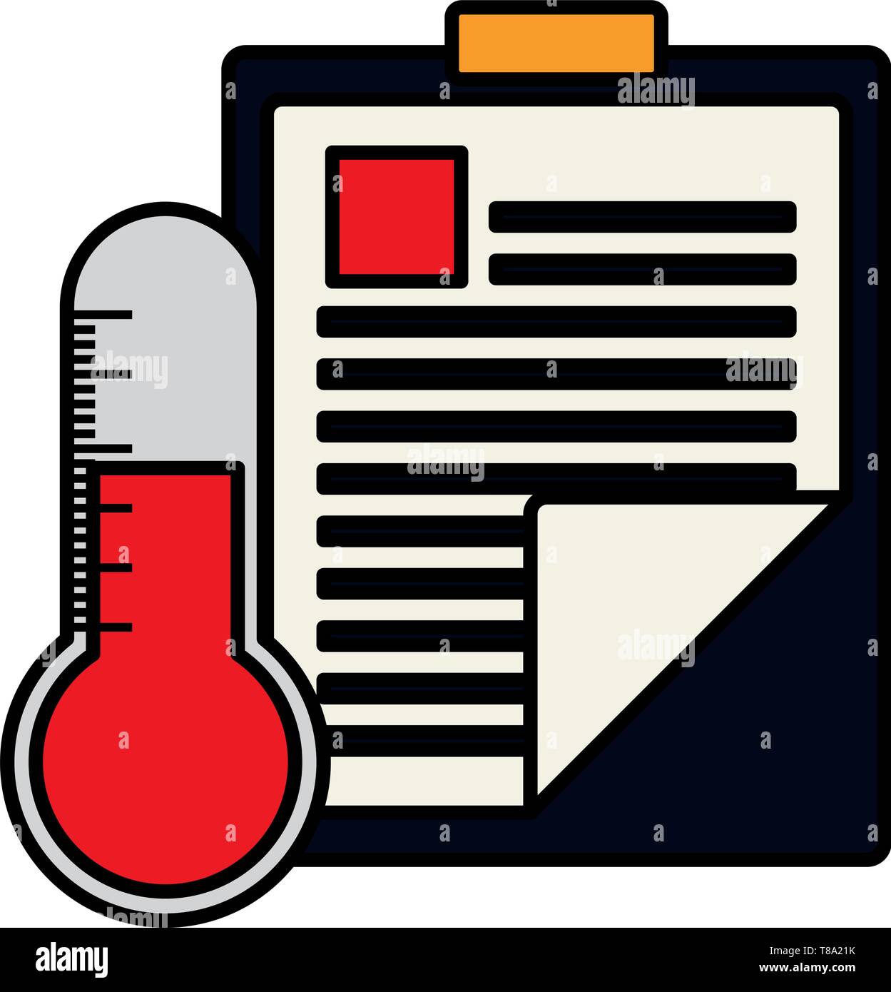 medical order checklist with tube test vector illustration design Stock ...