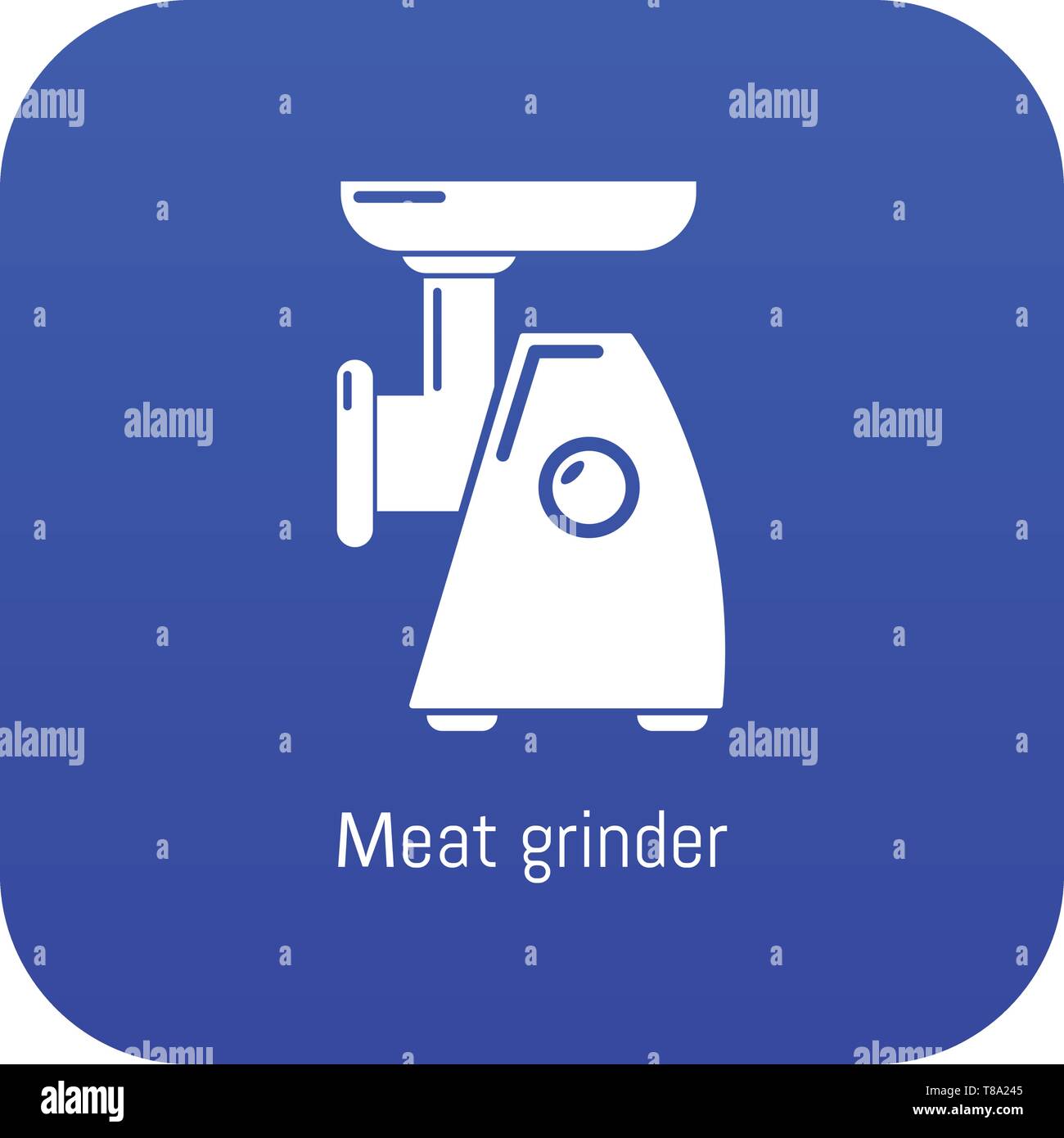 Meat grinder icon blue vector Stock Vector Image & Art - Alamy