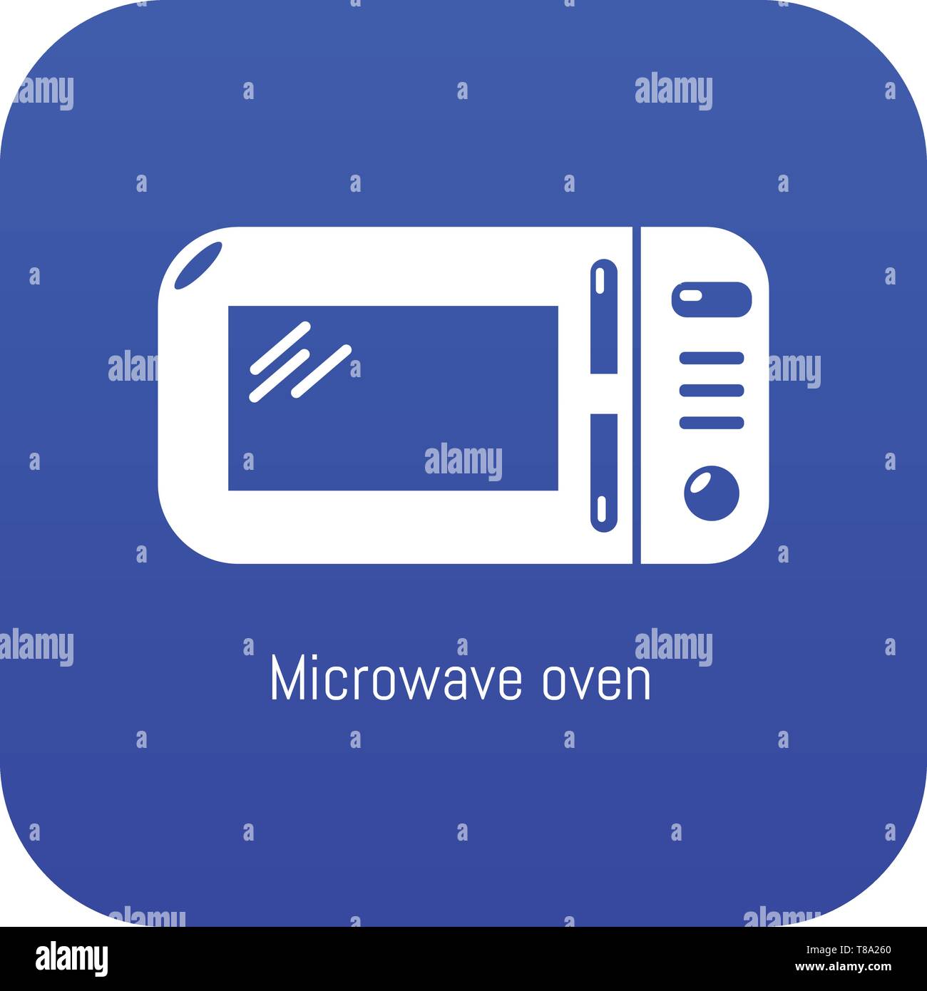 Microwave icon blue vector Stock Vector Image & Art - Alamy