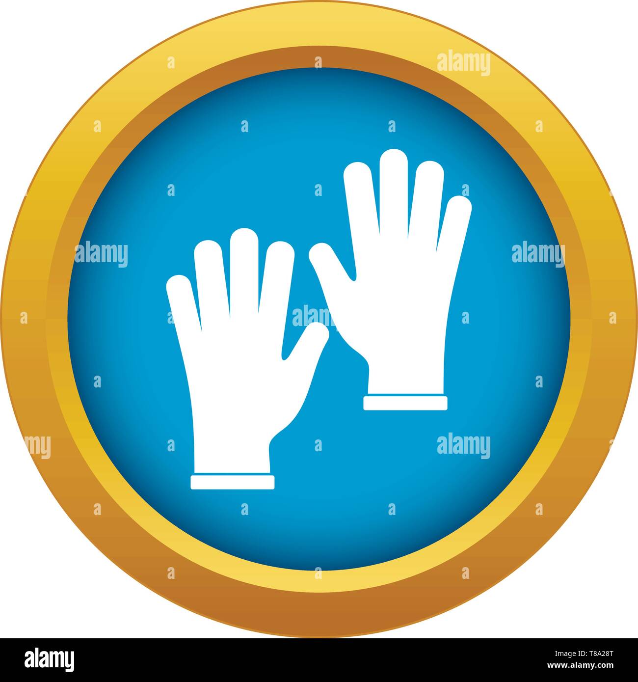 Medical gloves icon blue vector isolated Stock Vector Image & Art - Alamy