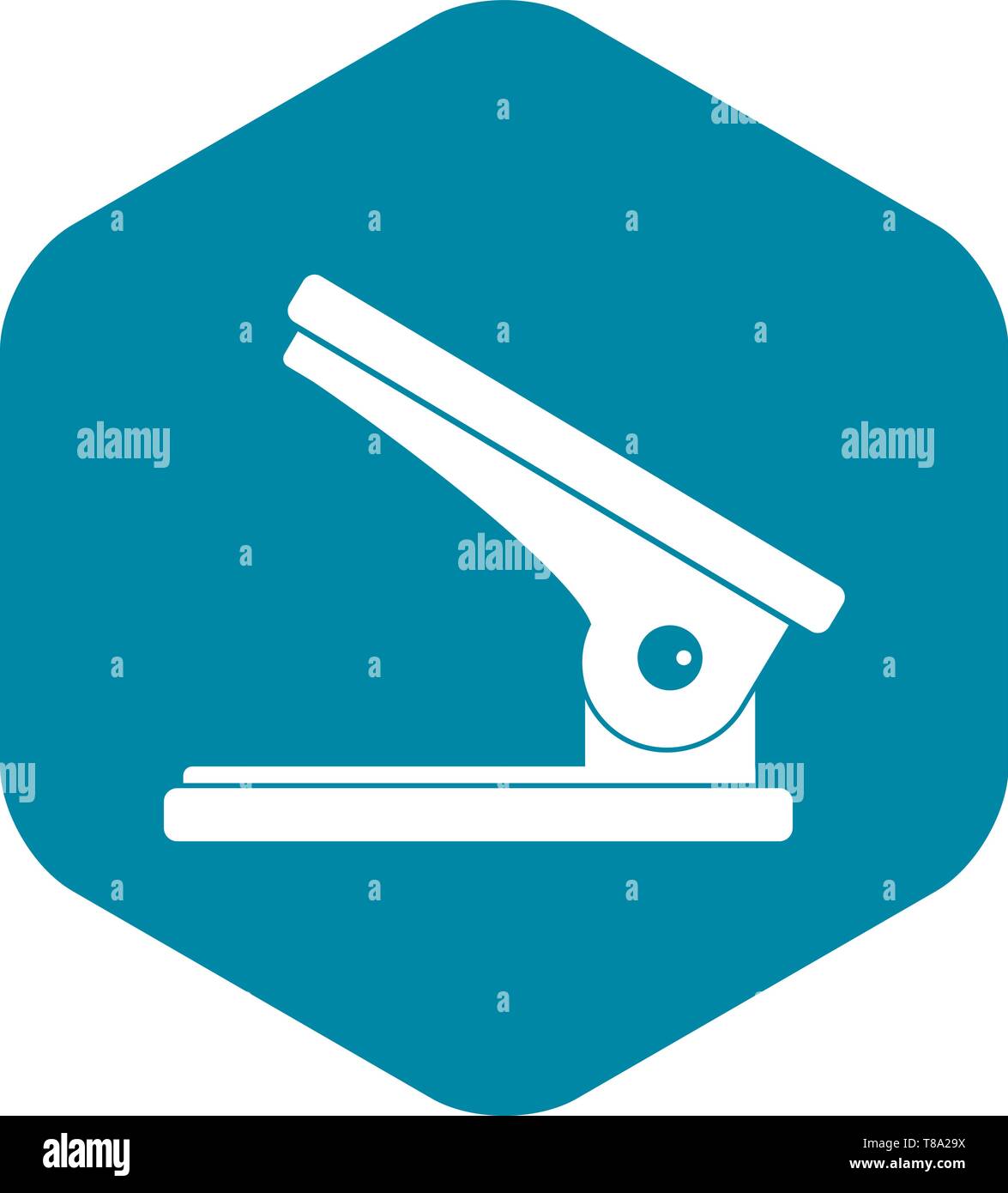 Office paper hole puncher icon, simple style Stock Vector Image & Art ...