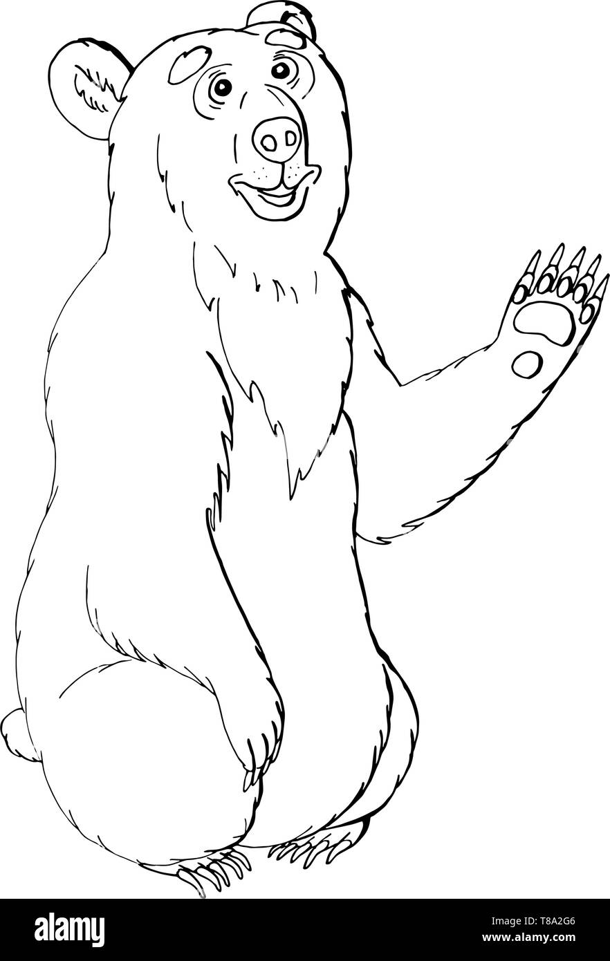 Brown Bear Clipart Black And White