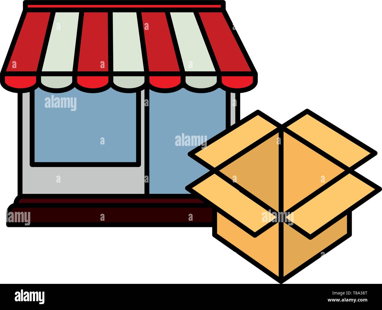 Retailer storefront Stock Vector Images - Alamy
