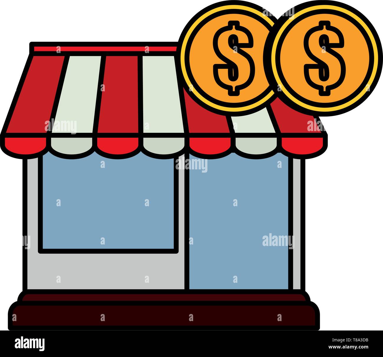 Retailer storefront Stock Vector Images - Alamy