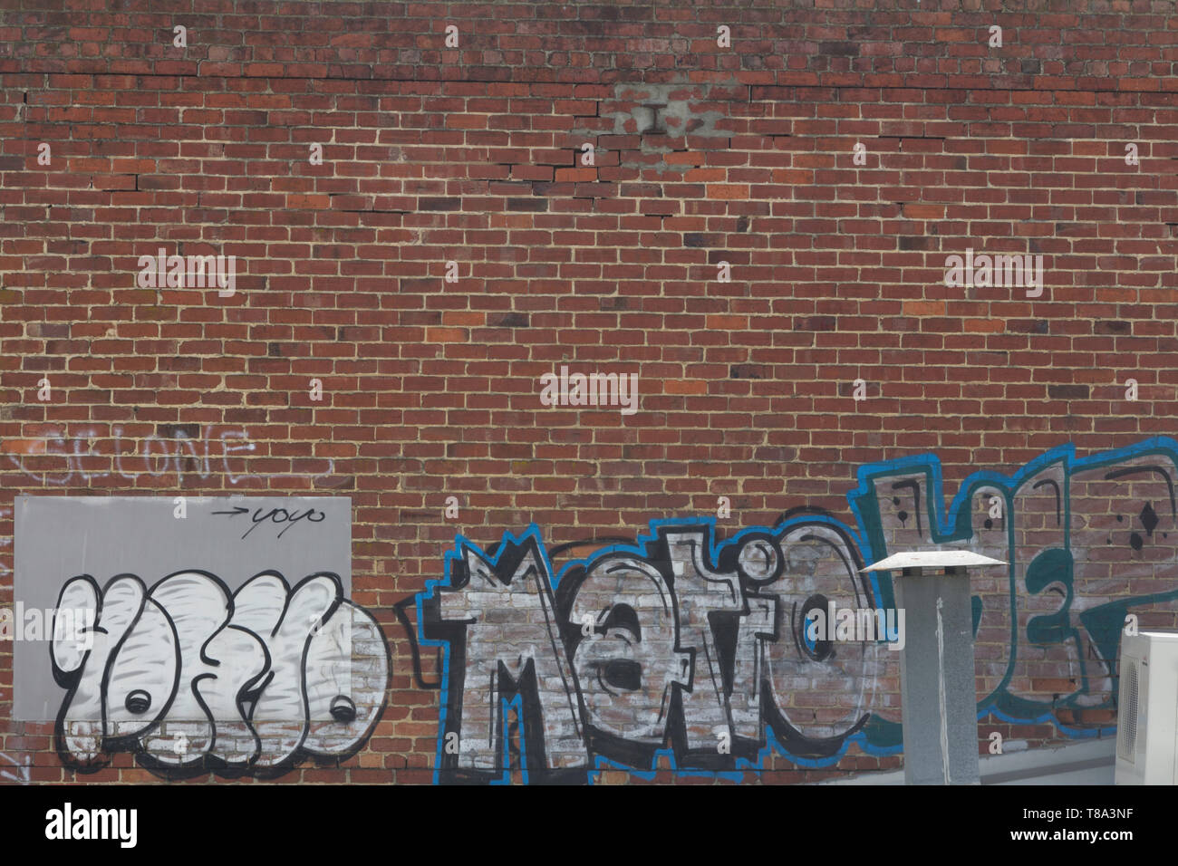 Perth, Western Australia, Australia -17/01/2013 : Graffiti in an alley ...