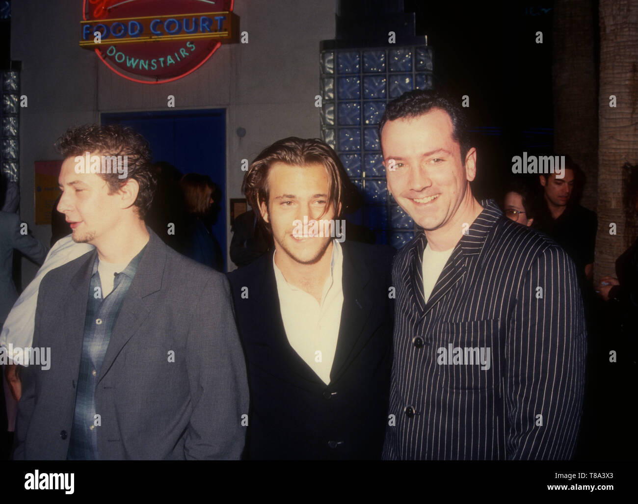 Hollywood, California, USA 13th April 1994 (L-R) Actor Ian Hart, actor ...