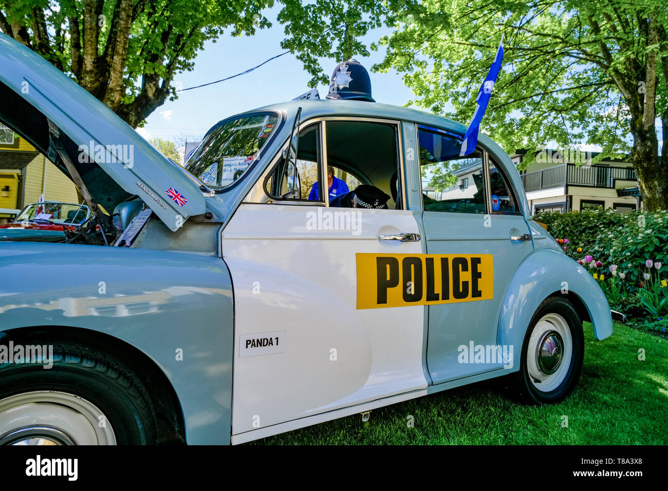 Morris Minor Police car at car show Stock Photo - Alamy