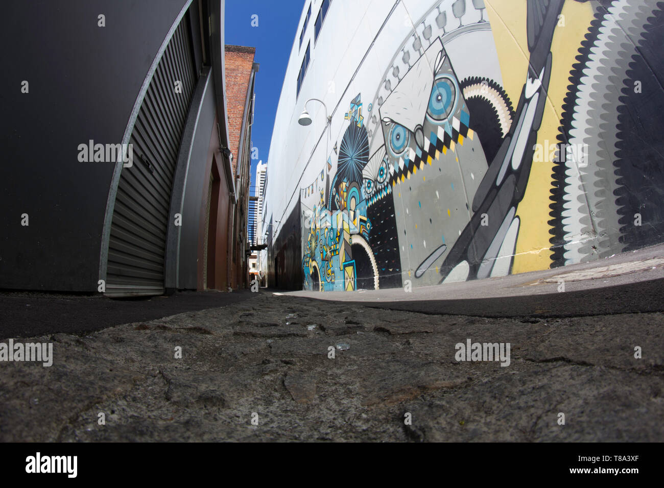 Perth, Western Australia, Australia -17/01/2013 : Street art, Graffiti ...