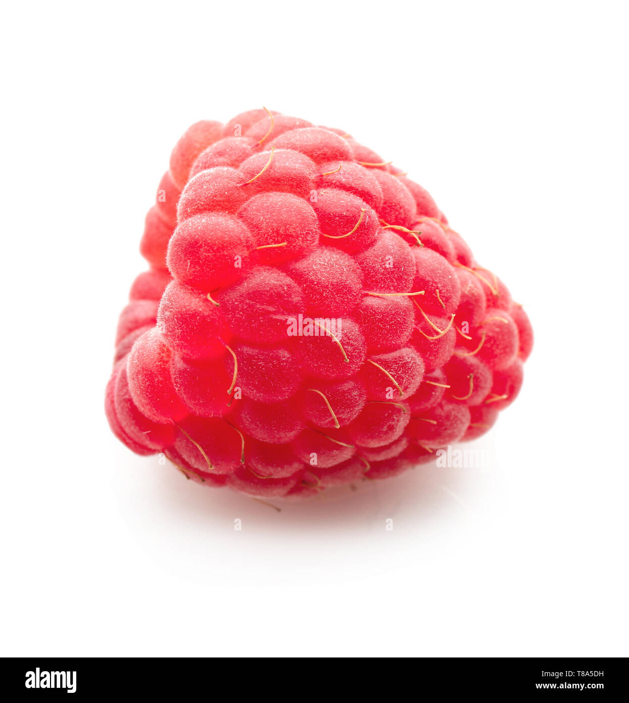 Delicious fresh ripe raspberry on white background Stock Photo - Alamy