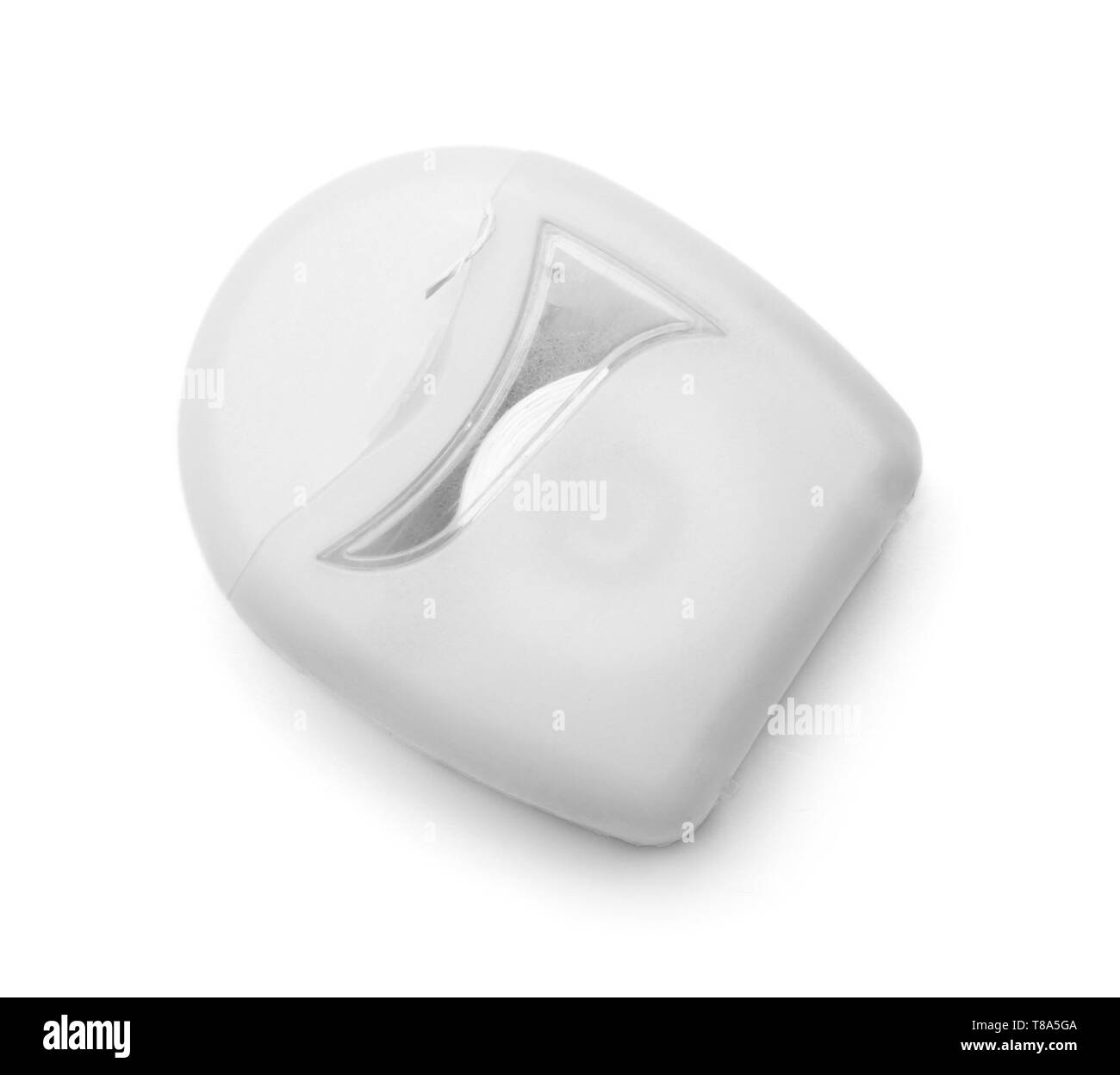 Dental floss on white background Stock Photo - Alamy