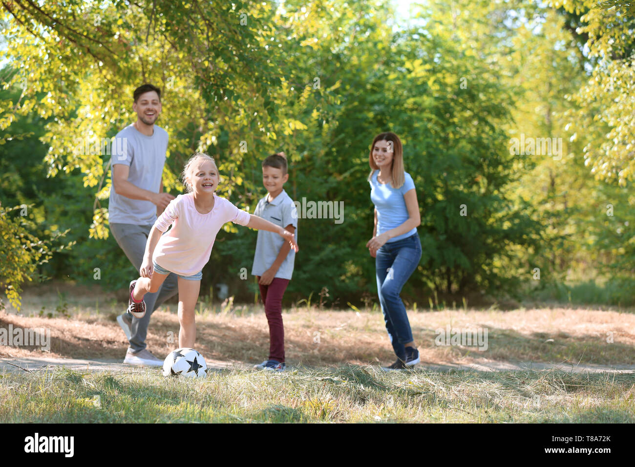 Children football team parents hi-res stock photography and images - Alamy